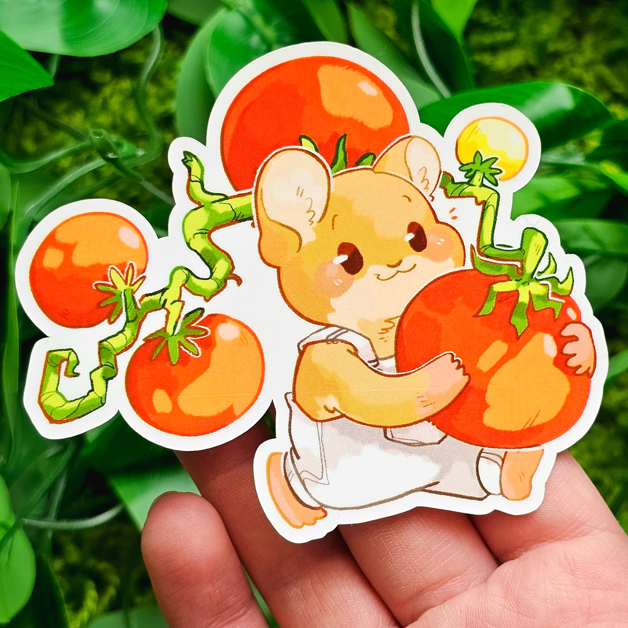 Hamster Gardeners Stickers – Milky Tomato