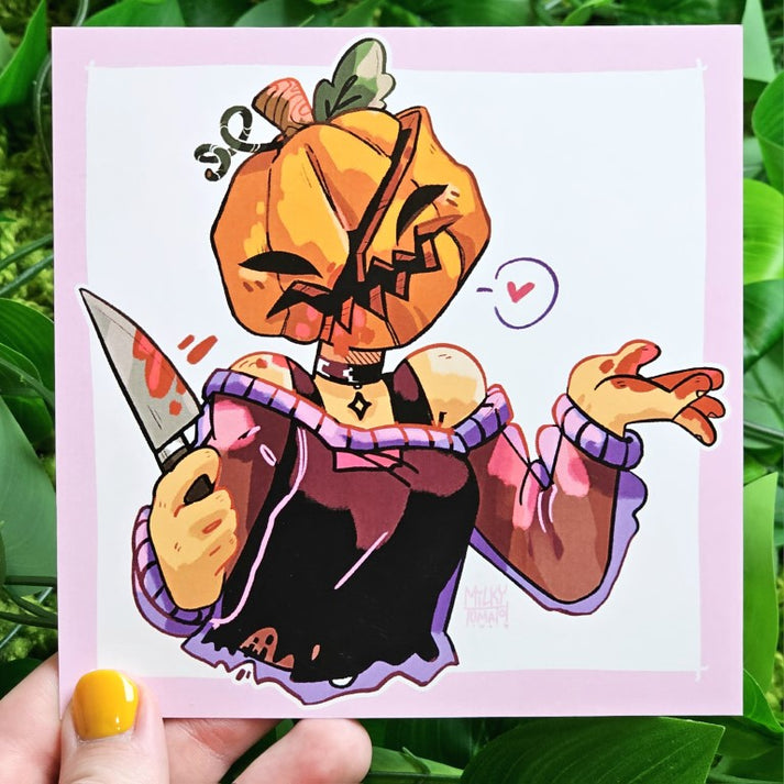 Gore Pumpkin Head Mini Prints – Milky Tomato