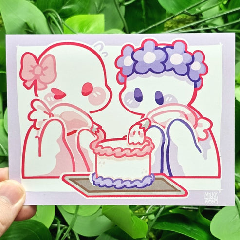Ghost Date V2 Mini Prints – Milky Tomato
