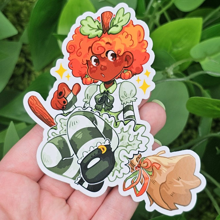 Cute Witch Girl Stickers | Milky Tomato