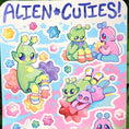 Cute Alien Sticker Sheet | Milky Tomato