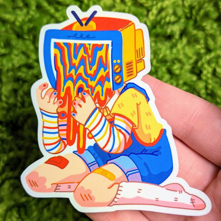 Drippy TV Head Stickers – Milky Tomato