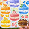 Snake Snacks Macarons Sticker Sheet – Milky Tomato