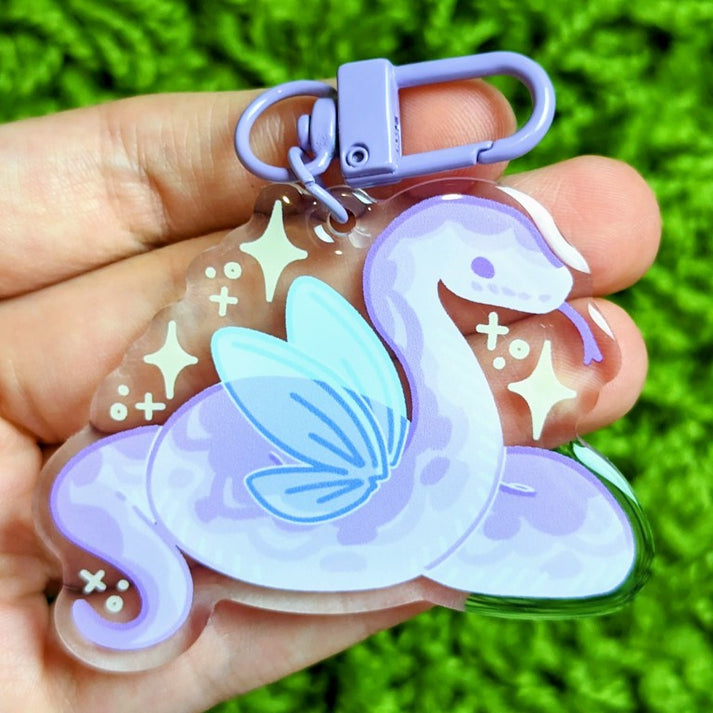 Pastel Fable Fairy Snake Acrylic Keychains – Milky Tomato