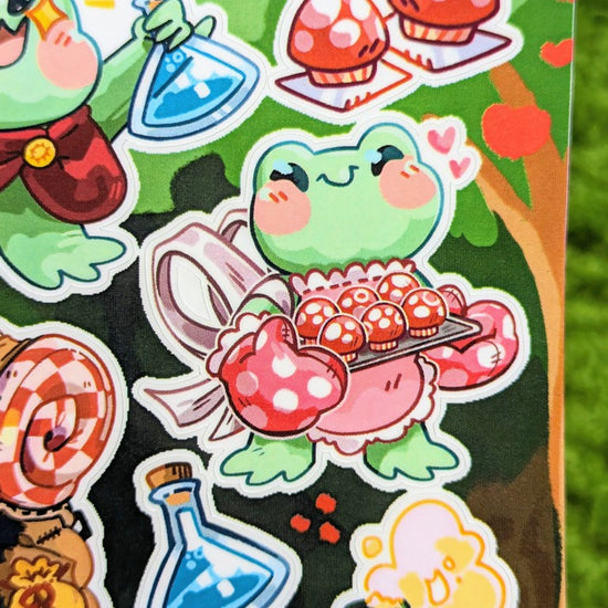 Merchant Frog Sticker Sheet – Milky Tomato