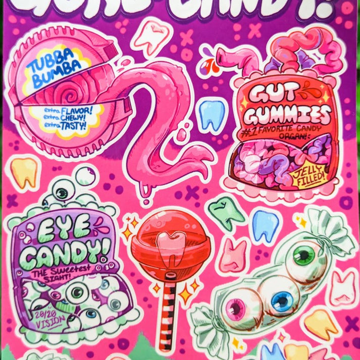 Gore Candy Sticker Sheet – Milky Tomato