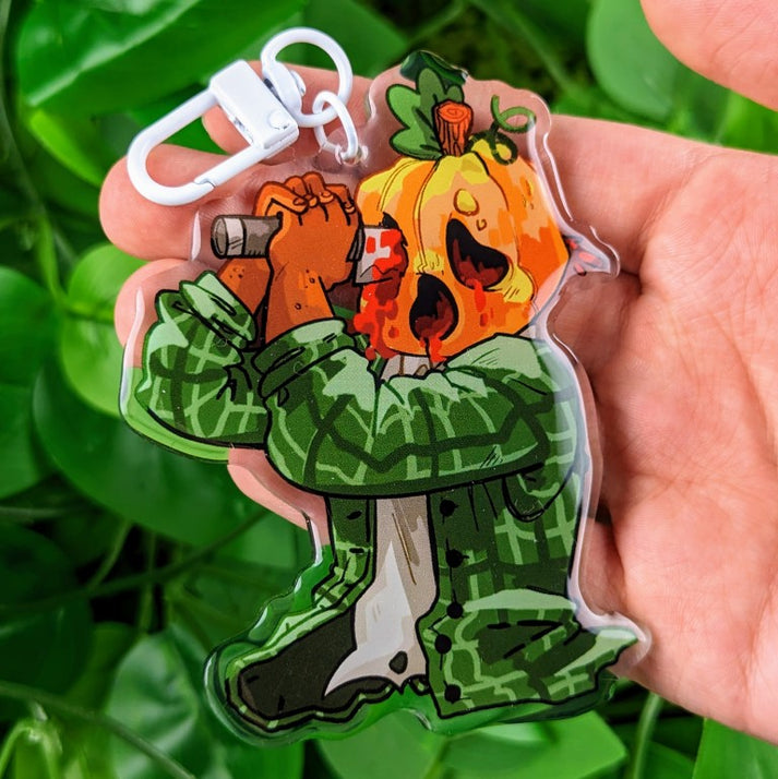 Gore Pumpkin Head Keychains – Milky Tomato