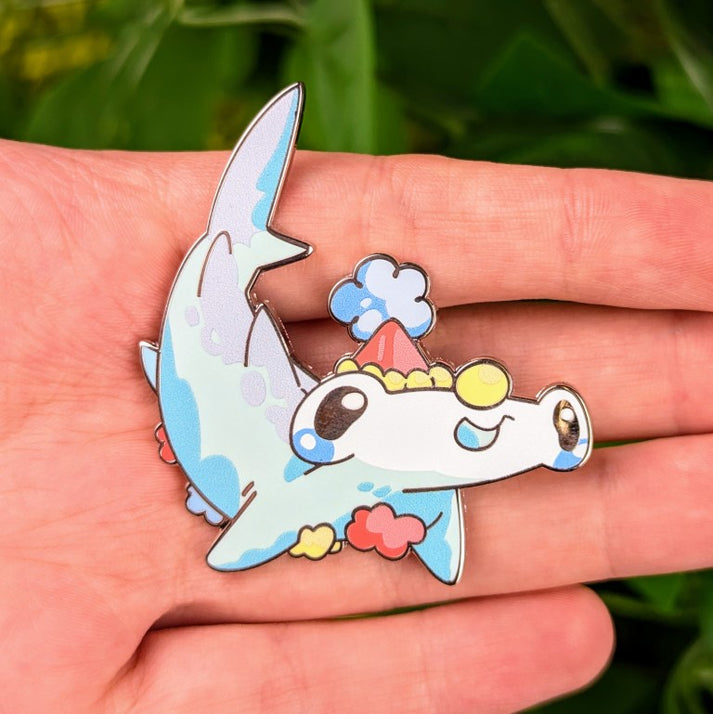 Clown Shark Enamel Pins | Milky Tomato