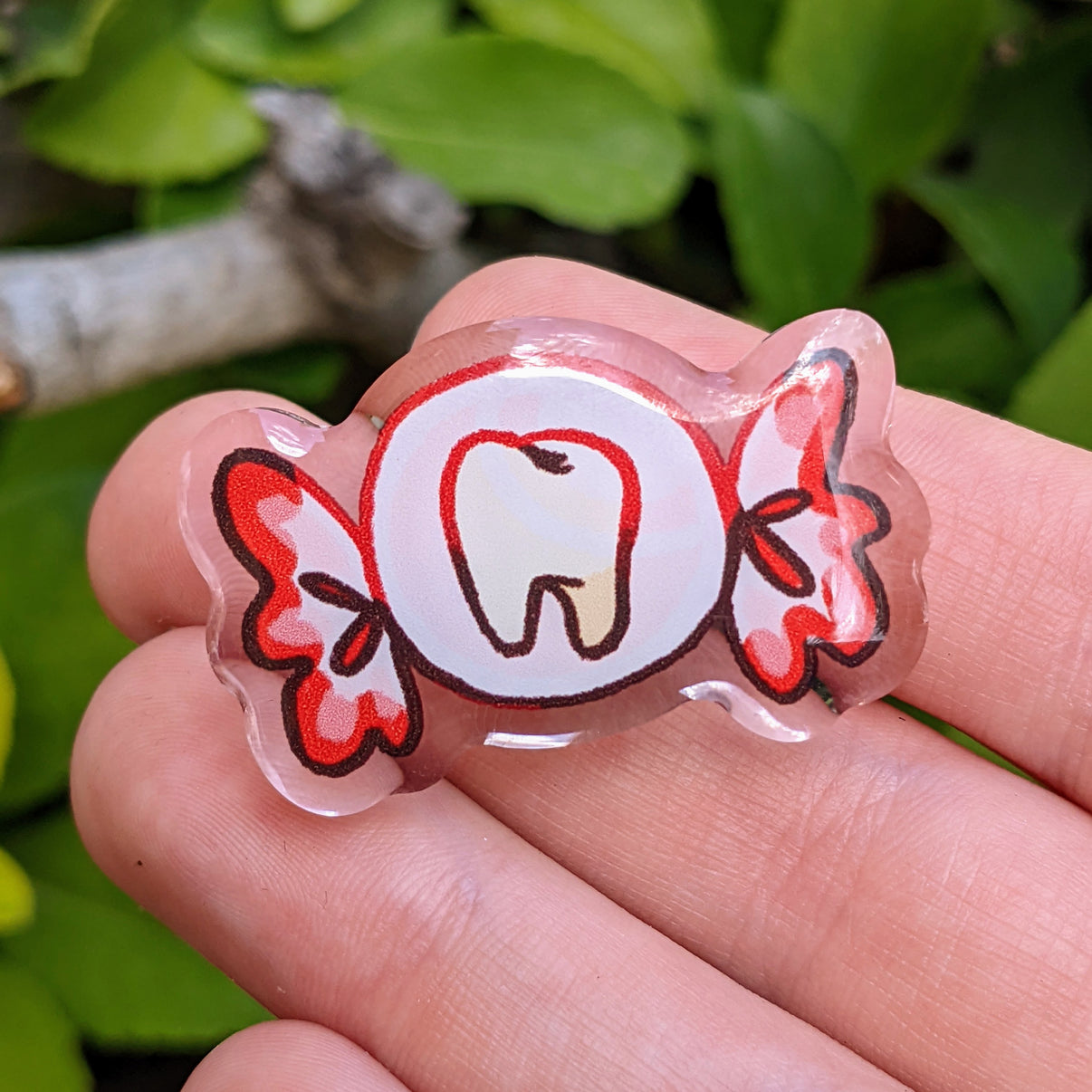 Teeth Candy Acrylic Pins – Milky Tomato
