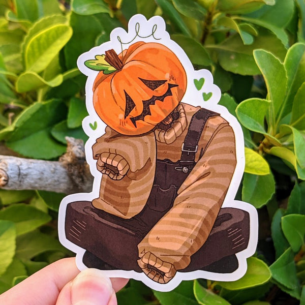 Autumn Pumpkin Head Stickers – Milky Tomato