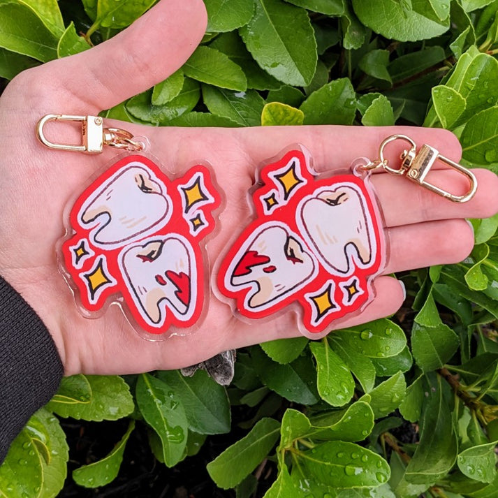 Bloody Teeth Keychain – Milky Tomato