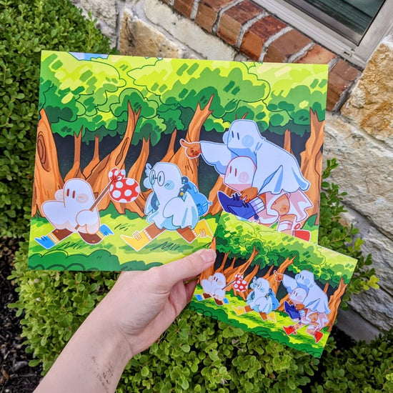 Runaway Ghosts Mini Prints 4x5 – Milky Tomato