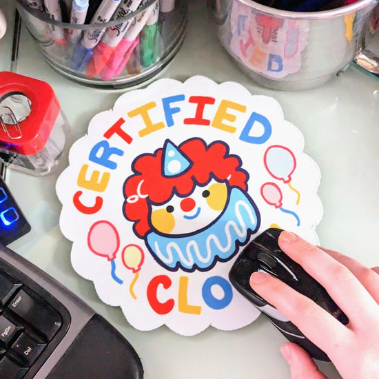 Certified Clown Mouse Pad – Milky Tomato
