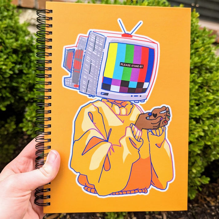 TV Head Notebook – Milky Tomato