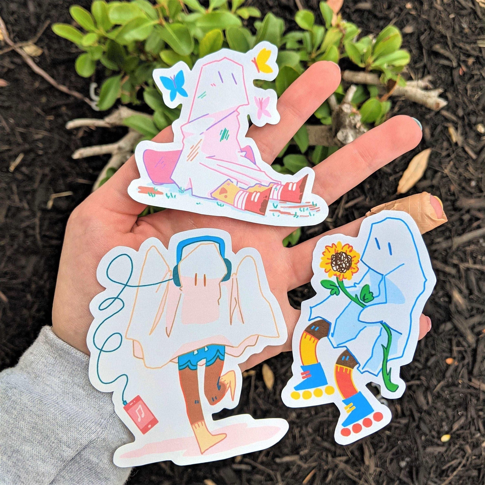 Cute Ghost Stickers! : V1 – Milky Tomato