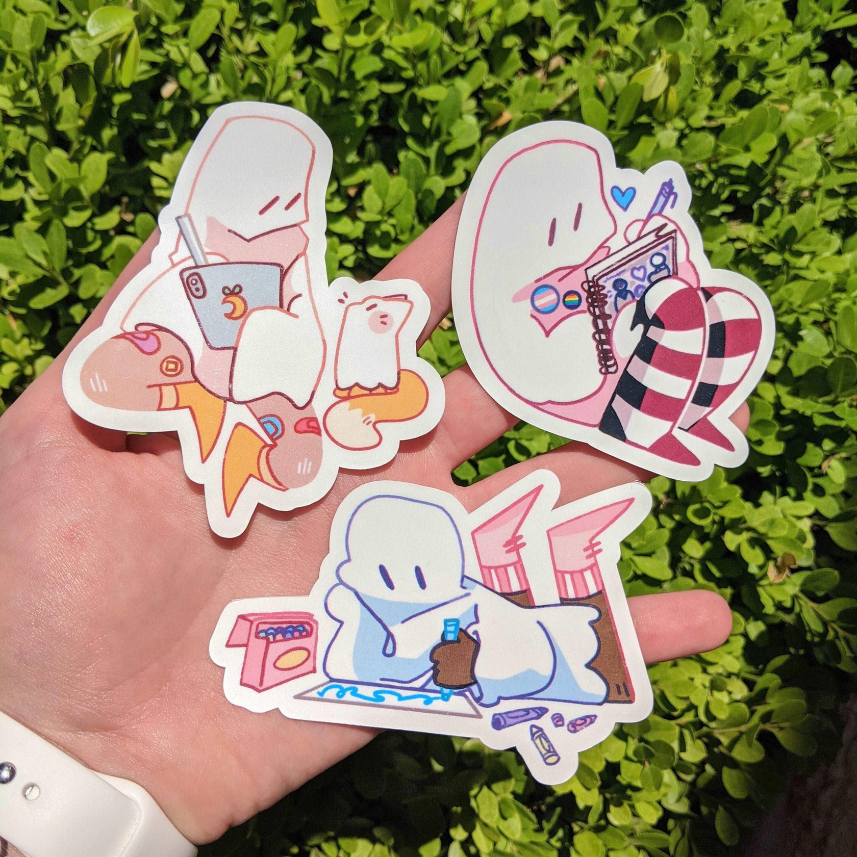 Cute Ghost Stickers! : V3 – Milky Tomato