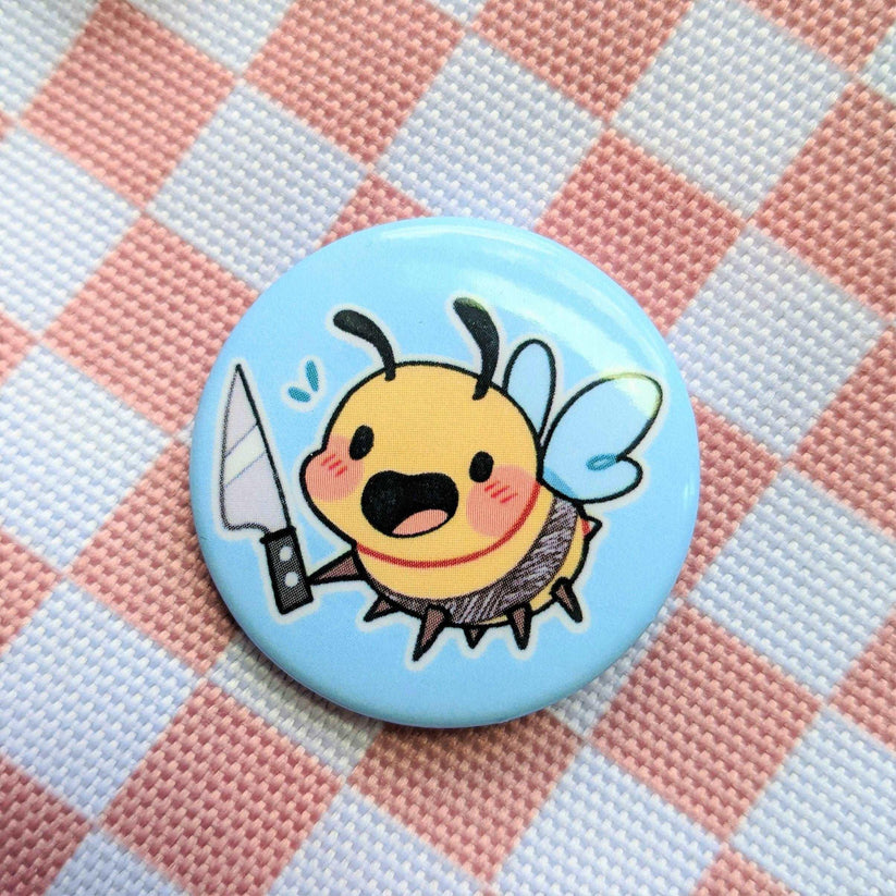 Chaotic Bee Buttons 1.5 inch – Milky Tomato